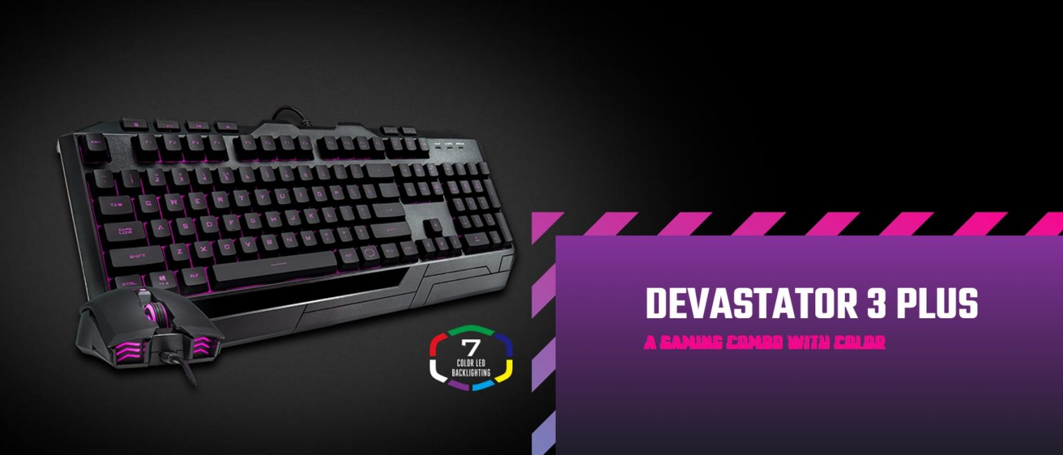Cooler Master Devastator 3 Plus RGB Keyboard and Mouse Combo | Ezpz ...