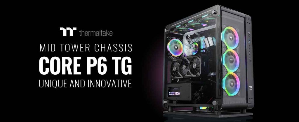 Thermaltake Core P6 TG Black Cabinet | Ezpz Solutions