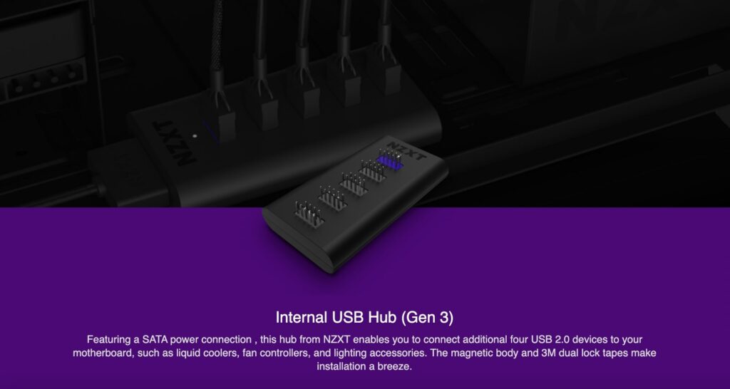 Buy NZXT Internal Gen 3 USB Hub at Best Price | Ezpz Solutions