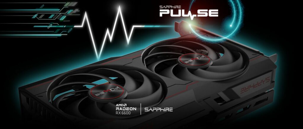 Sapphire AMD RX 6600 Pulse Gaming OC 8GB Graphics Card | Ezpz Solutions