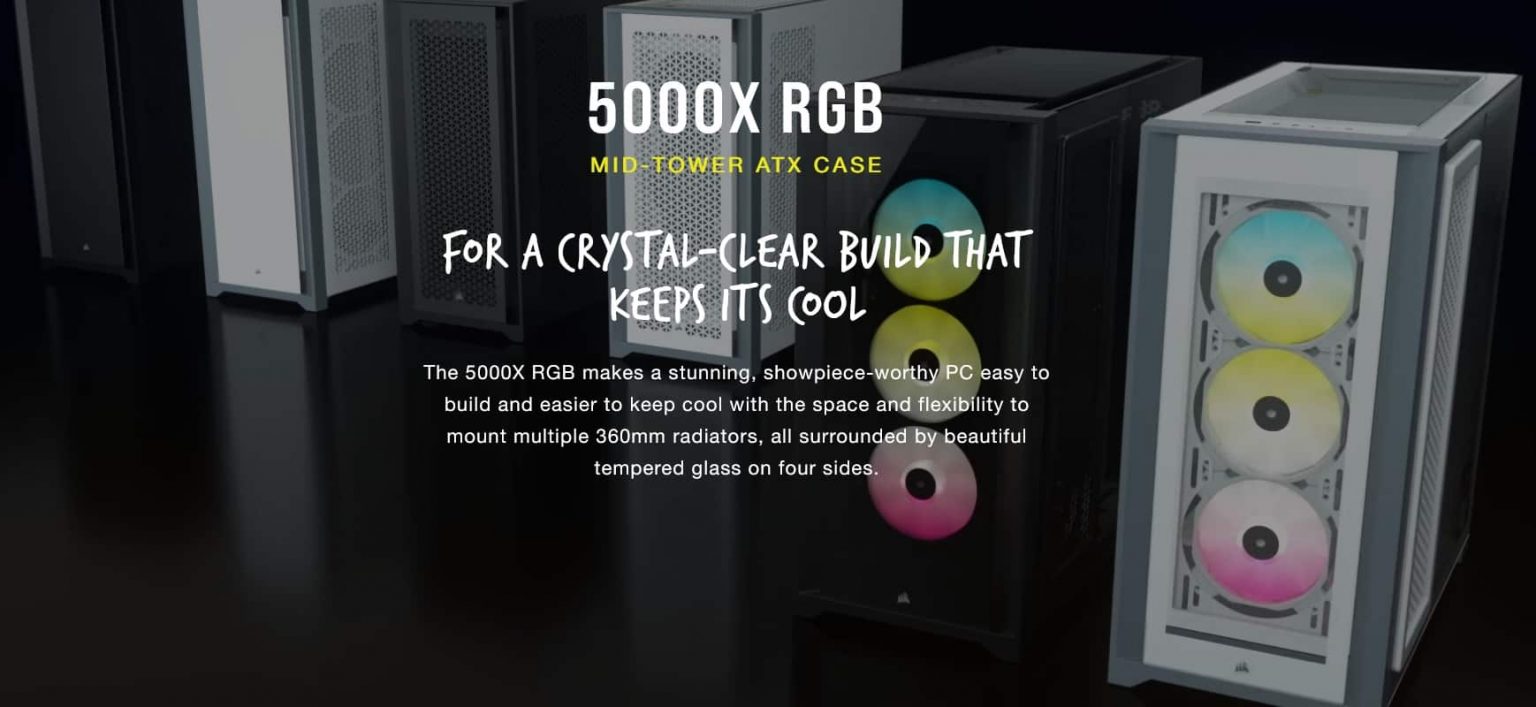 Corsair iCUE 5000X RGB Black Cabinet | Ezpz Solutions