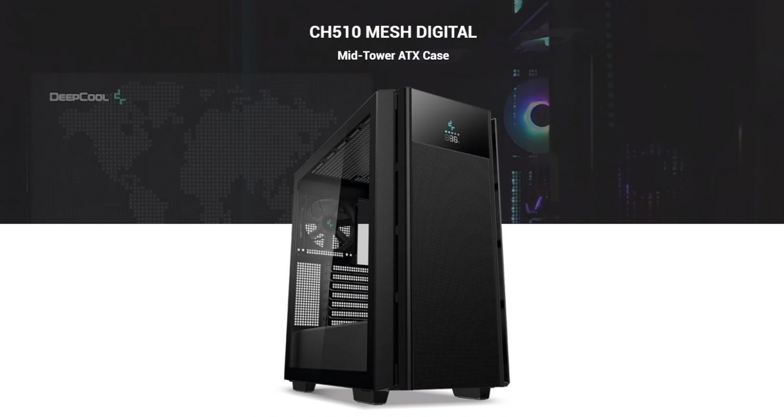 Buy Deepcool Ch510 Mesh Digital Mid-tower Atx Gaming Cabinet (Black) - Computech Store