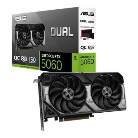 Asus Dual Nvidia GeForce RTX 5060 OC 8GB GDDR7 Dual Fan Graphics Card ...